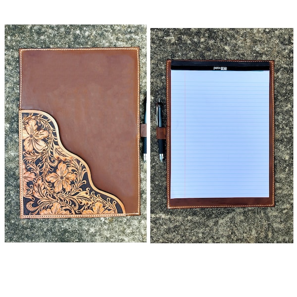 Western Leather Notepad Holder - Etsy