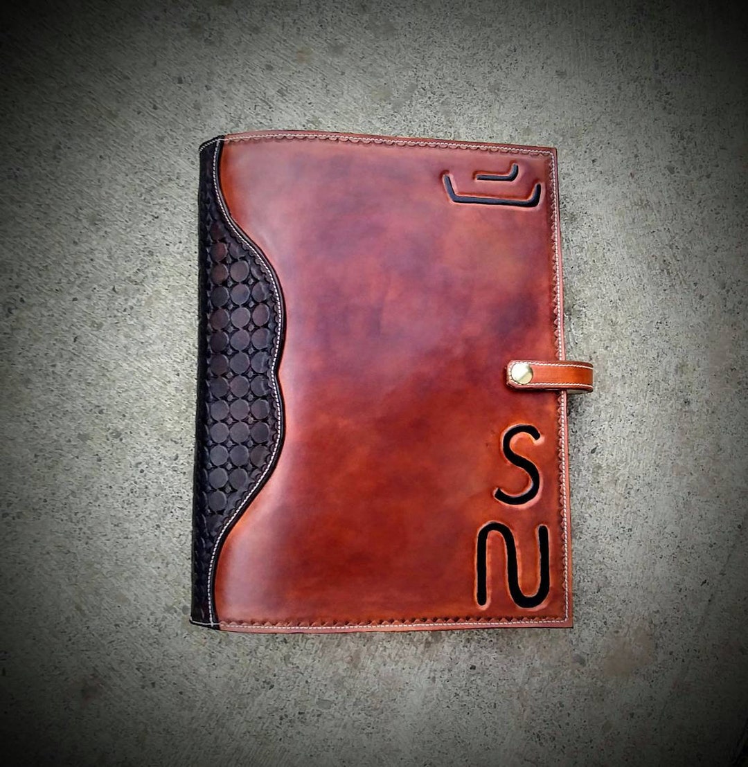 Leather Padfolio Portfolio Case Leather Notebook Briefcase Pack Leather ...