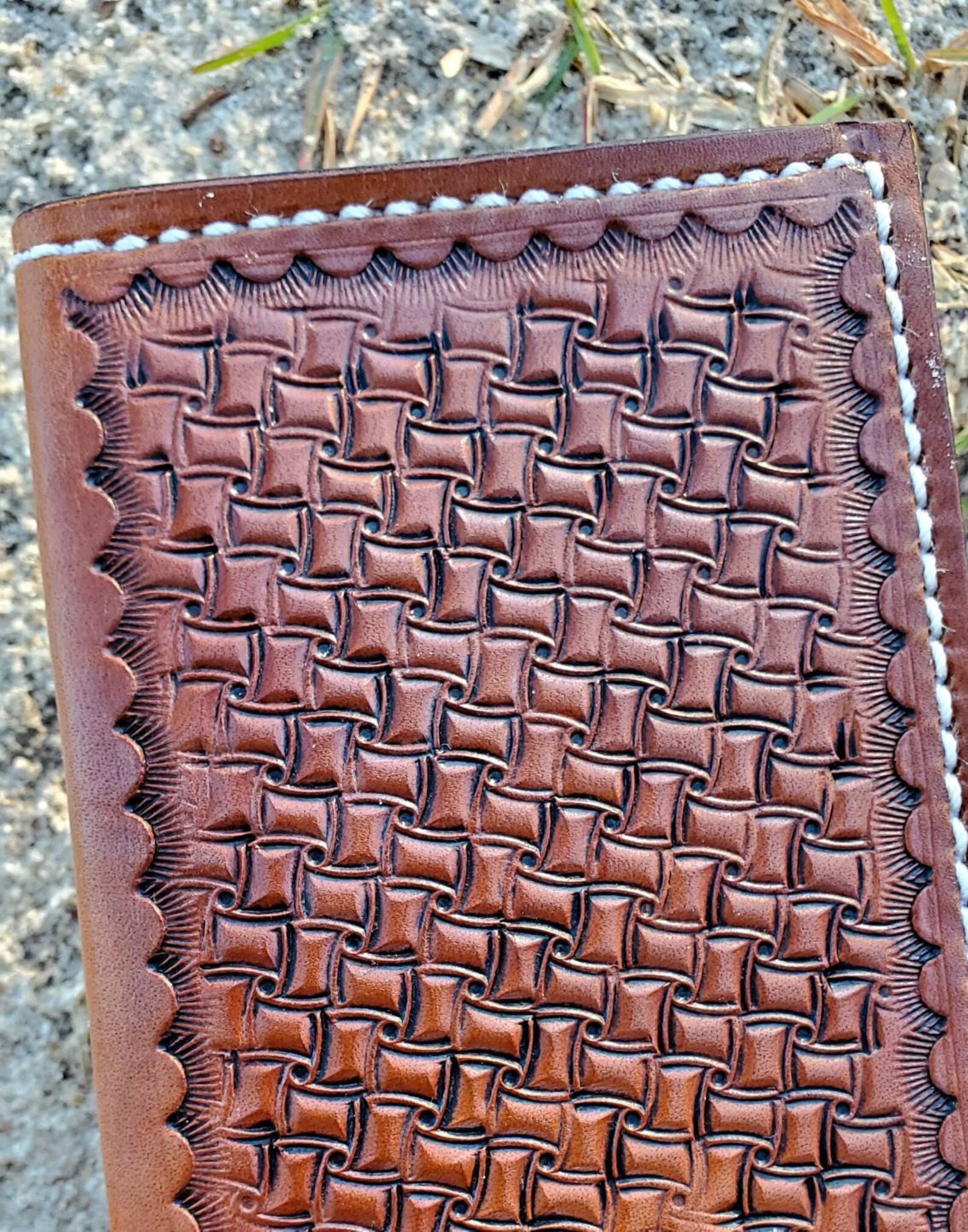 Western Wallet Custom Leather Long Wallets Tooled Leather Antler Deer ...