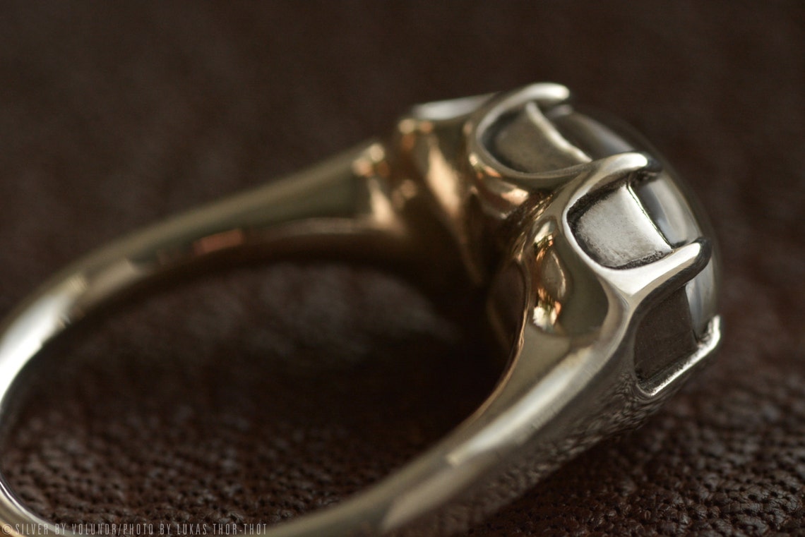 Medieval Ring With Cristal - Etsy