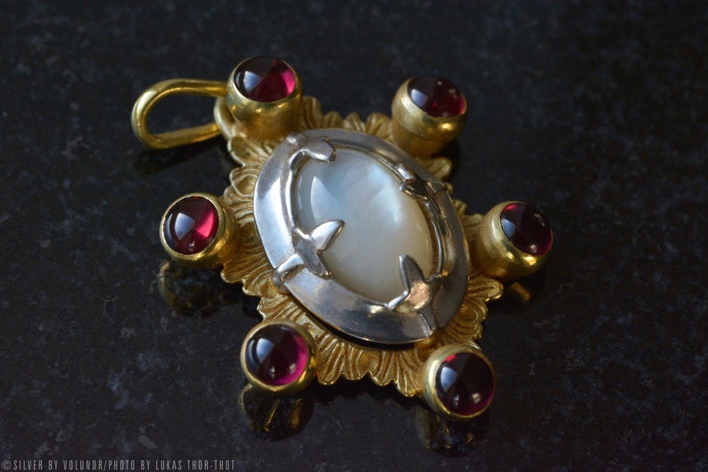 Gilded Medieval Pendant - Etsy