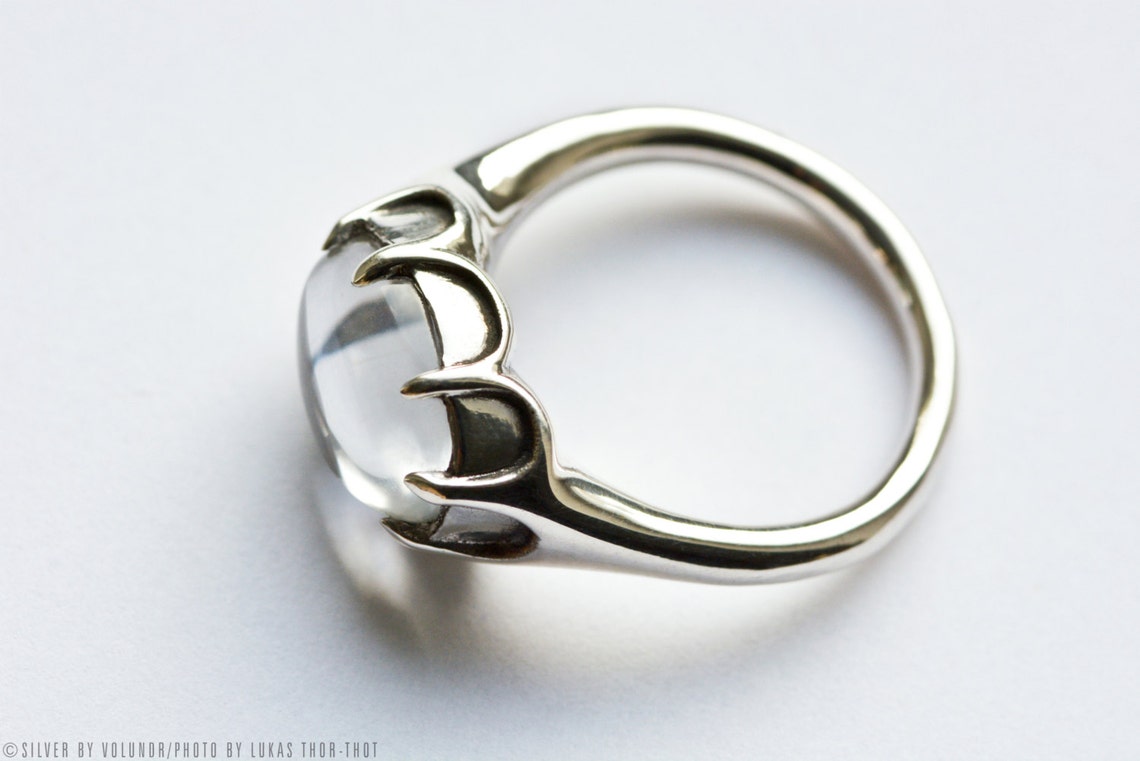 Medieval Ring With Cristal - Etsy