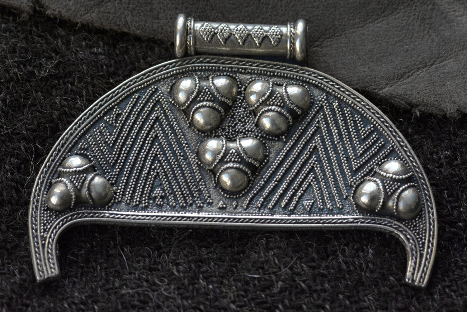 Viking Time Slavic Moon Shape Pendant - Etsy