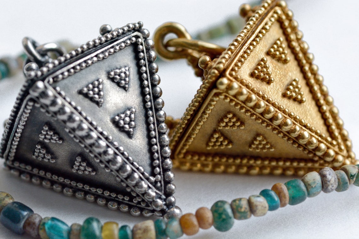Byzantine Pyramid Pendant - Etsy