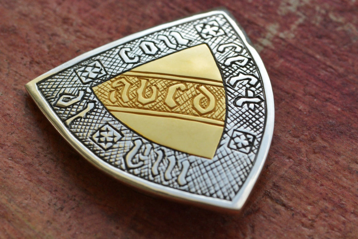 Medieval Shield Shape Brooch by Volundr - Etsy