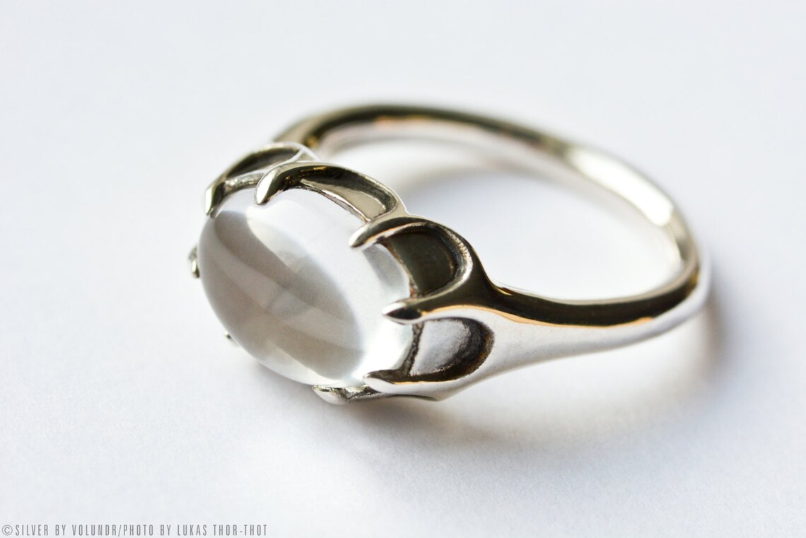 Medieval ring with cristal | Etsy