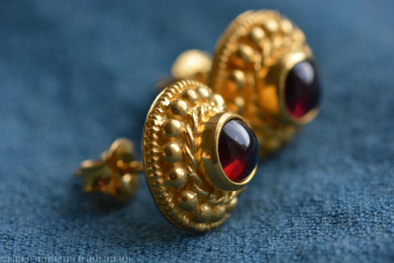Early Medieval Gilded Earrings - Etsy