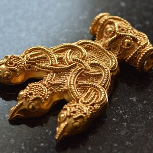 Gilded Viking Raven Pendant - Etsy