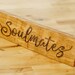 Engraved Cursive "soulmates" Soul Mates Reclaimed Wooden Barrel Stave ...