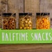 Game Day Party "halftime Snacks" Wood Display Box + Mason Jars for ...
