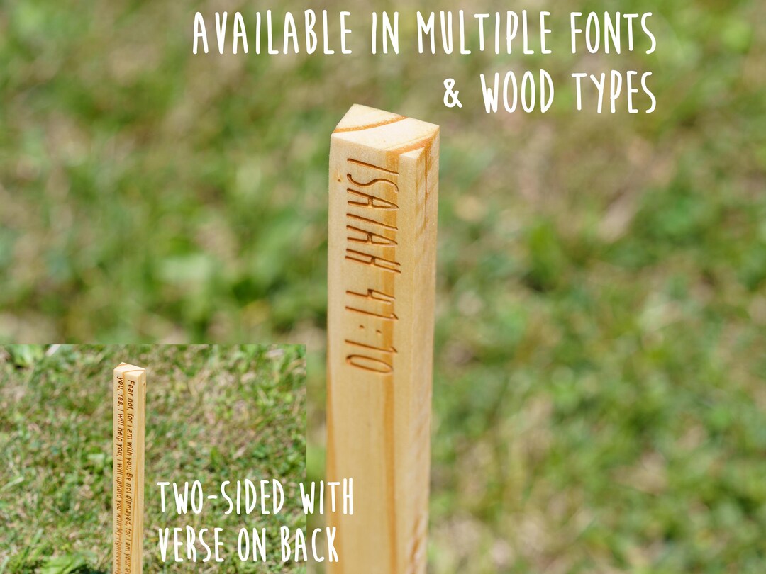 Two-sided Isaiah 41:10 Bible Verse Yard Stake - Christian Symbols of ...