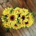 Sunflower Explosion Farmhouse Table Decor, Wedding Sunflower ...