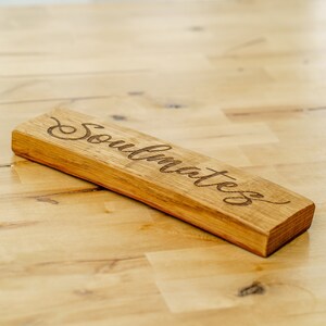 Engraved Cursive "soulmates" Soul Mates Reclaimed Wooden Barrel Stave ...