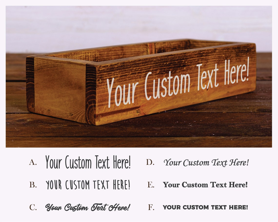 Personalized / Custom Text Multi-use Farmhouse Boxes for - Etsy