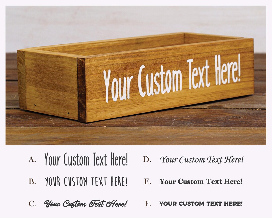 Personalized / Custom Text Multi-use Farmhouse Boxes for Decorating ...