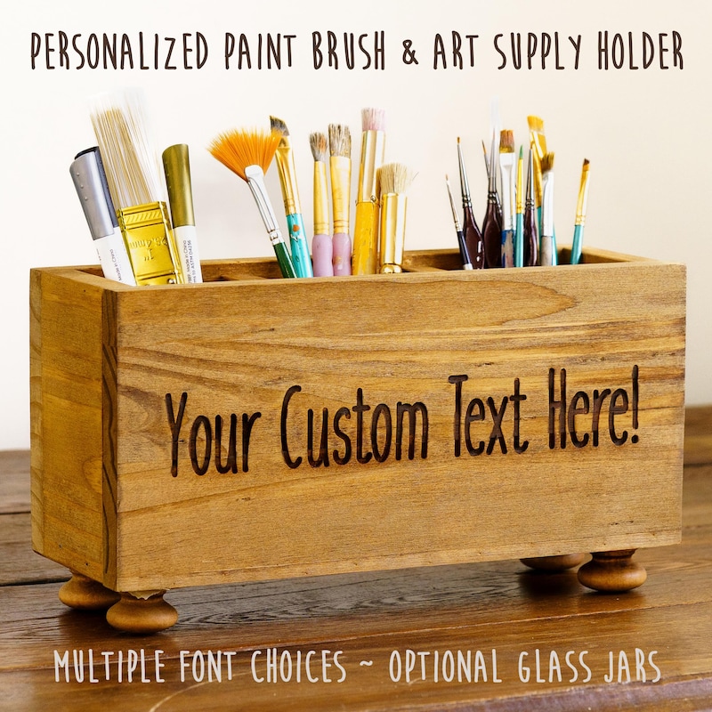 Wooden Artist Caddy - Etsy