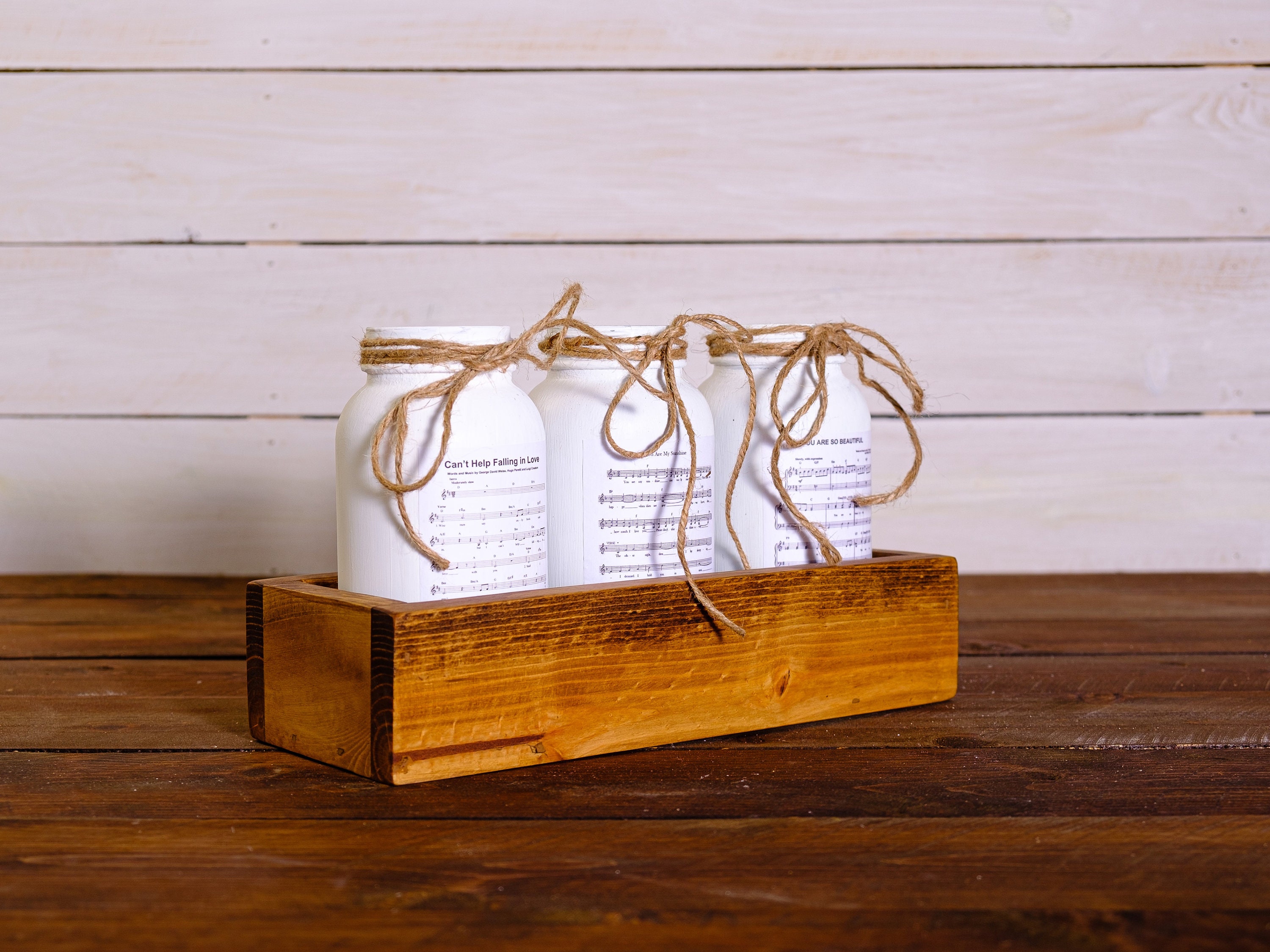 Unique Music Jar Set - Modern Farmhouse Decor, Shabby Chic, Makes a ...