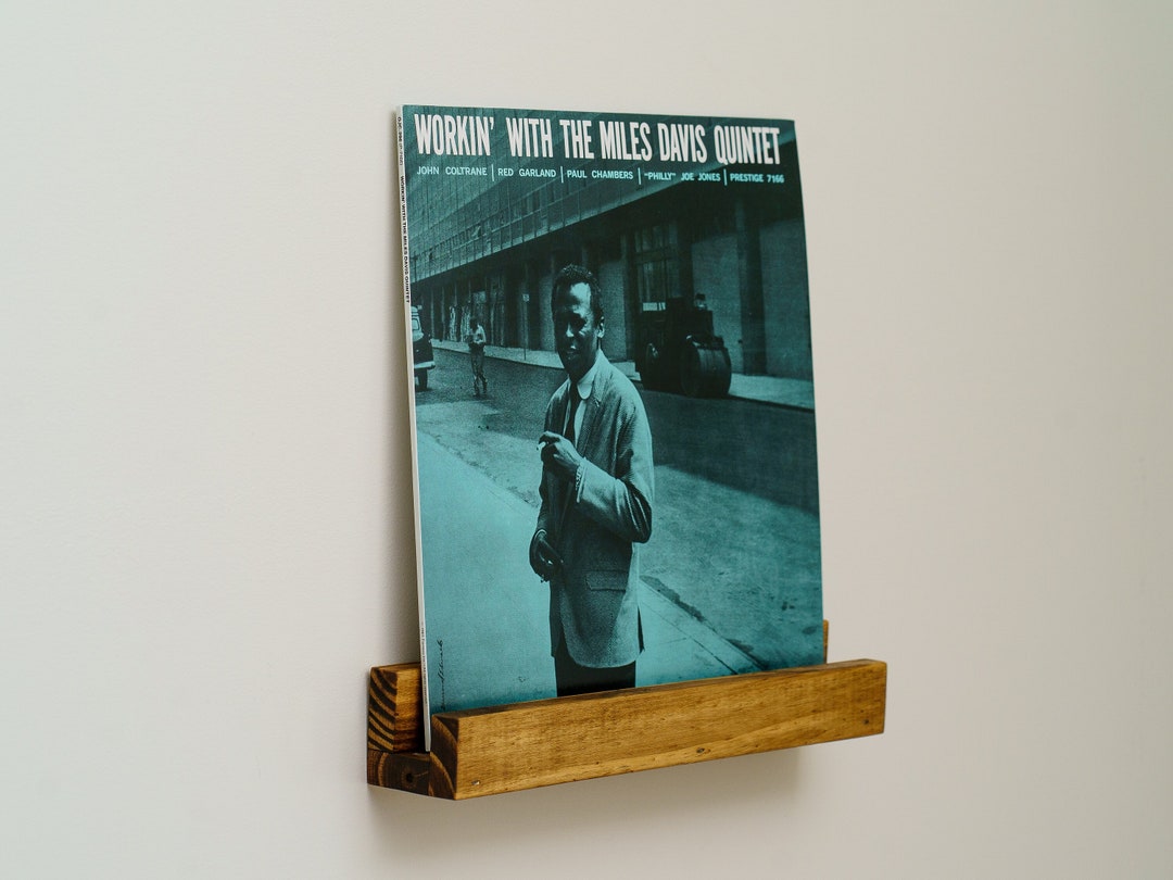Short Wooden Vinyl Record Display Floating Shelf, Free Shipping, Gift ...