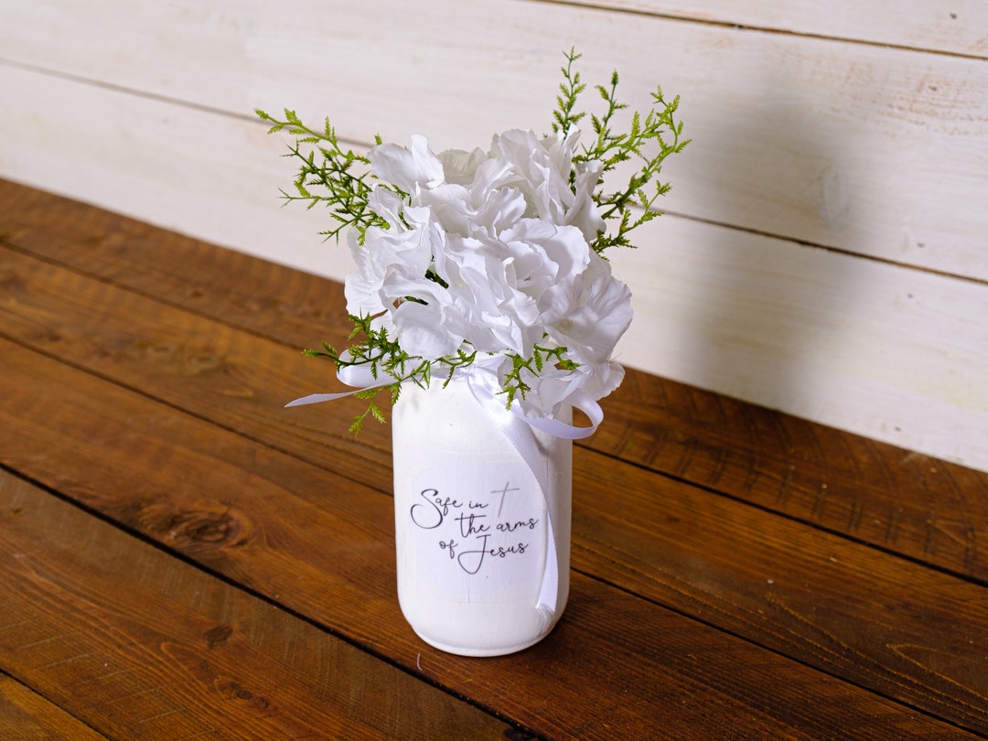 Sympathy "safe in the Arms of Jesus" Jar, Condolences, Remembrance ...