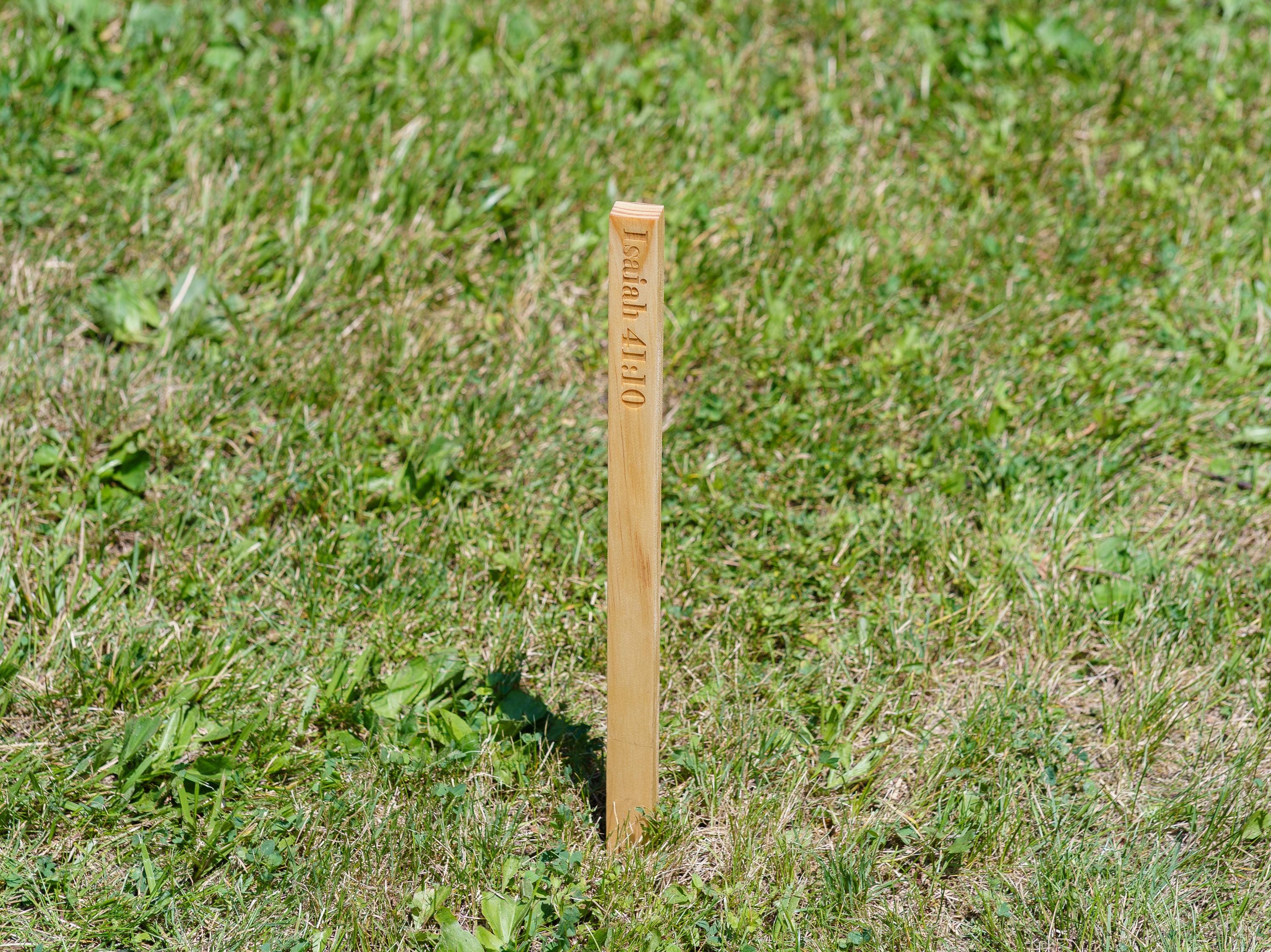 Two-sided Isaiah 41:10 Bible Verse Yard Stake - Christian Symbols of ...