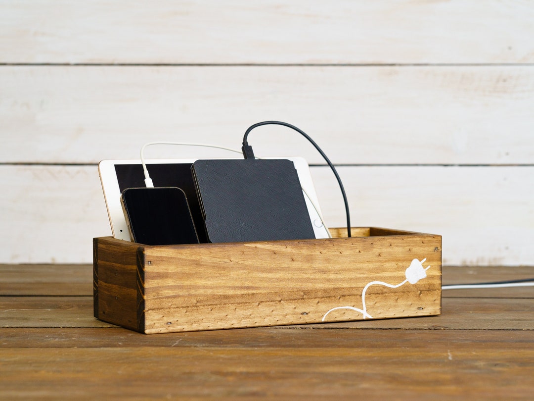 Family Time, Rustic Farmhouse Unplug Charging Box - Unplug Box ...