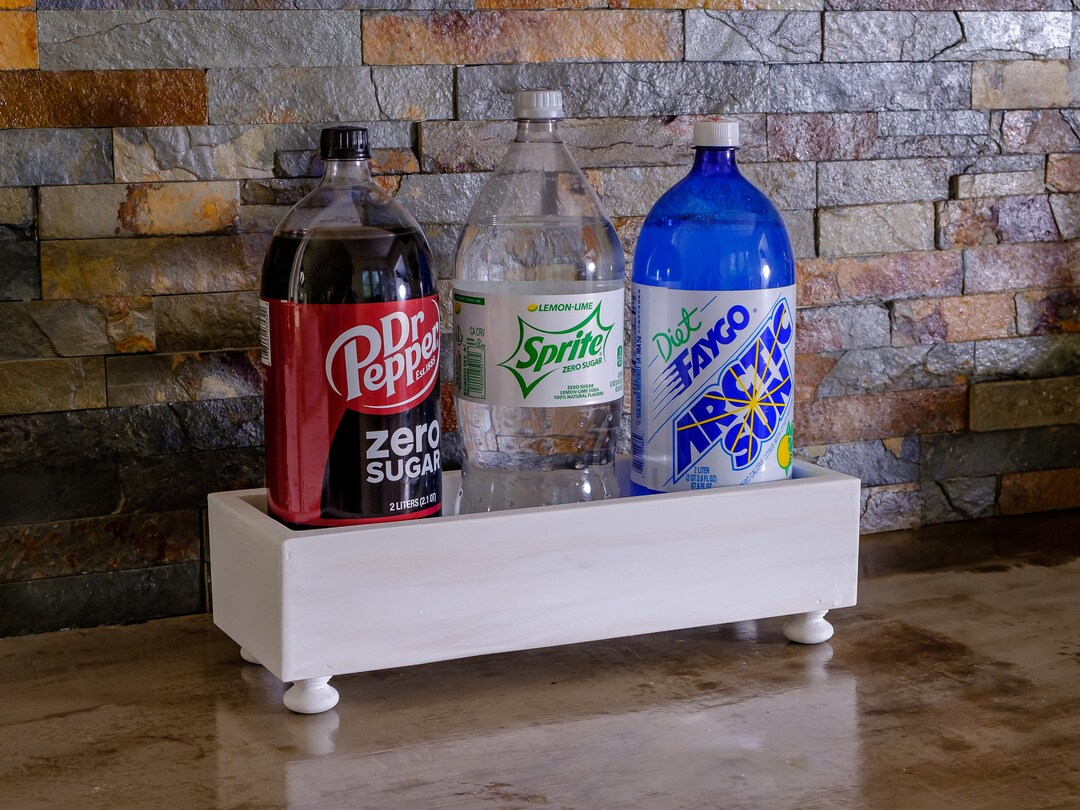 Soda Pop Bottle Caddy, Party Drink Holder, Farmhouse Kitchen Storage ...