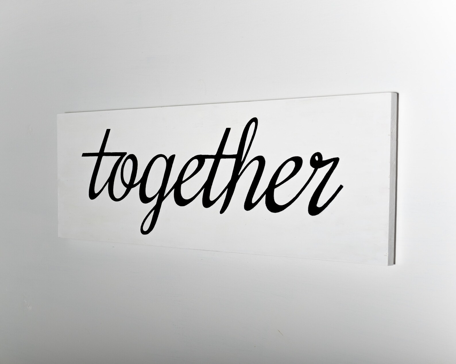 Charming, Romantic, Modern "together" Wooden Wall Sign, Make a Great ...