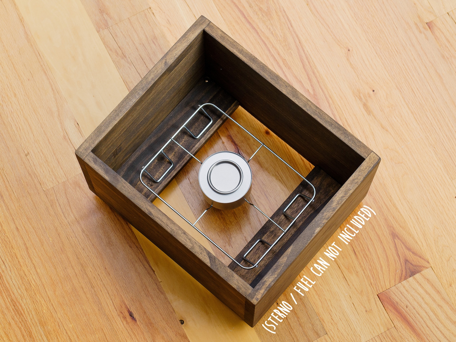 Wooden Chafing Pan & Rack Stand, Disposable Foil Pan Holder, Box Holds ...