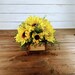 Sunflower Explosion Farmhouse Table Decor, Wedding Sunflower ...