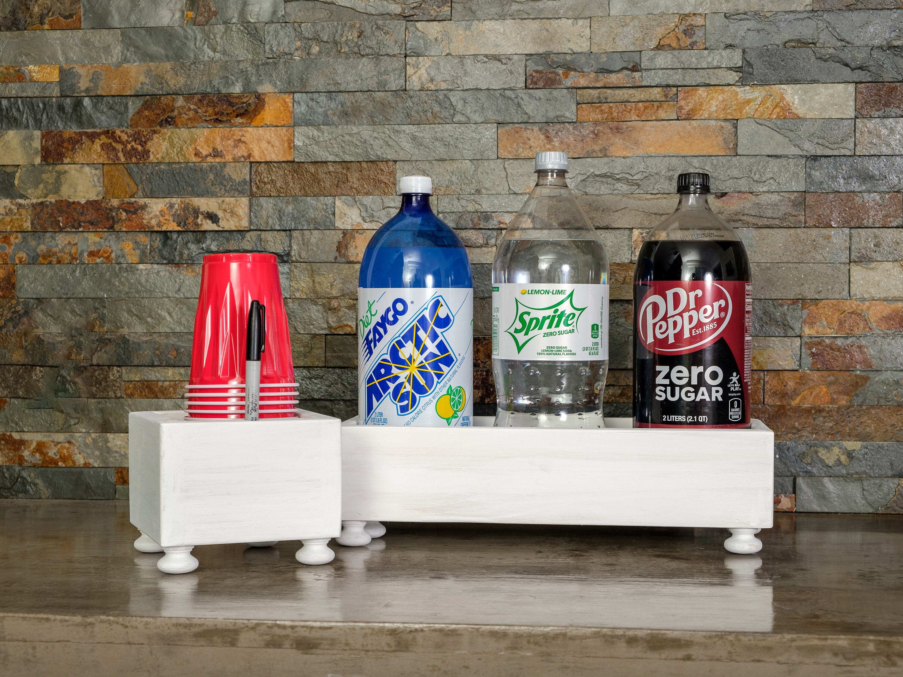 Drink Table Combo Pack of Wooden Soda Pop Display Holder | Etsy