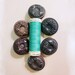 Molded Composition Buttons Made From Antique Button Forms Set of 6 With ...
