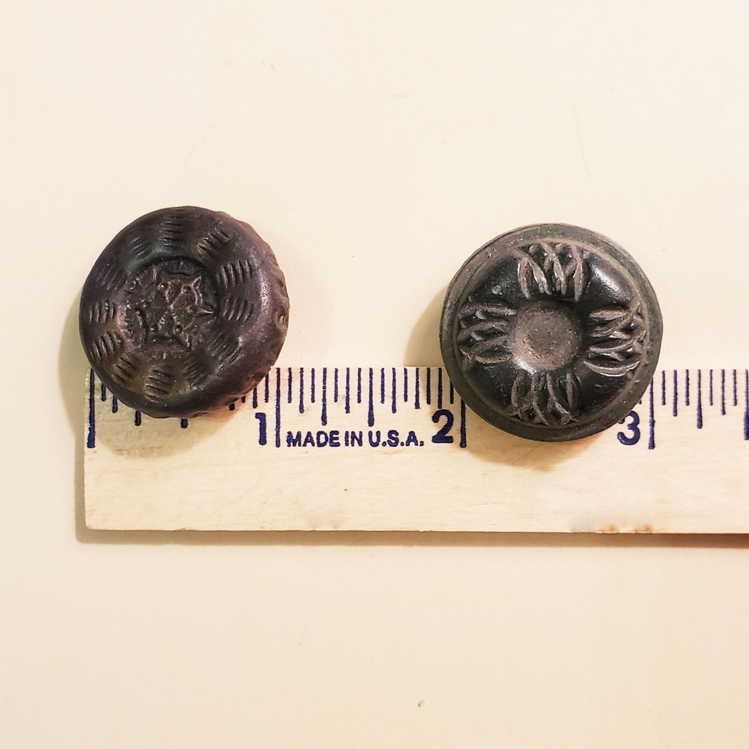 Molded Composition Buttons Made from Antique Button Forms Set | Etsy