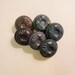 Molded Composition Buttons Made From Antique Button Forms Set of 6 With ...