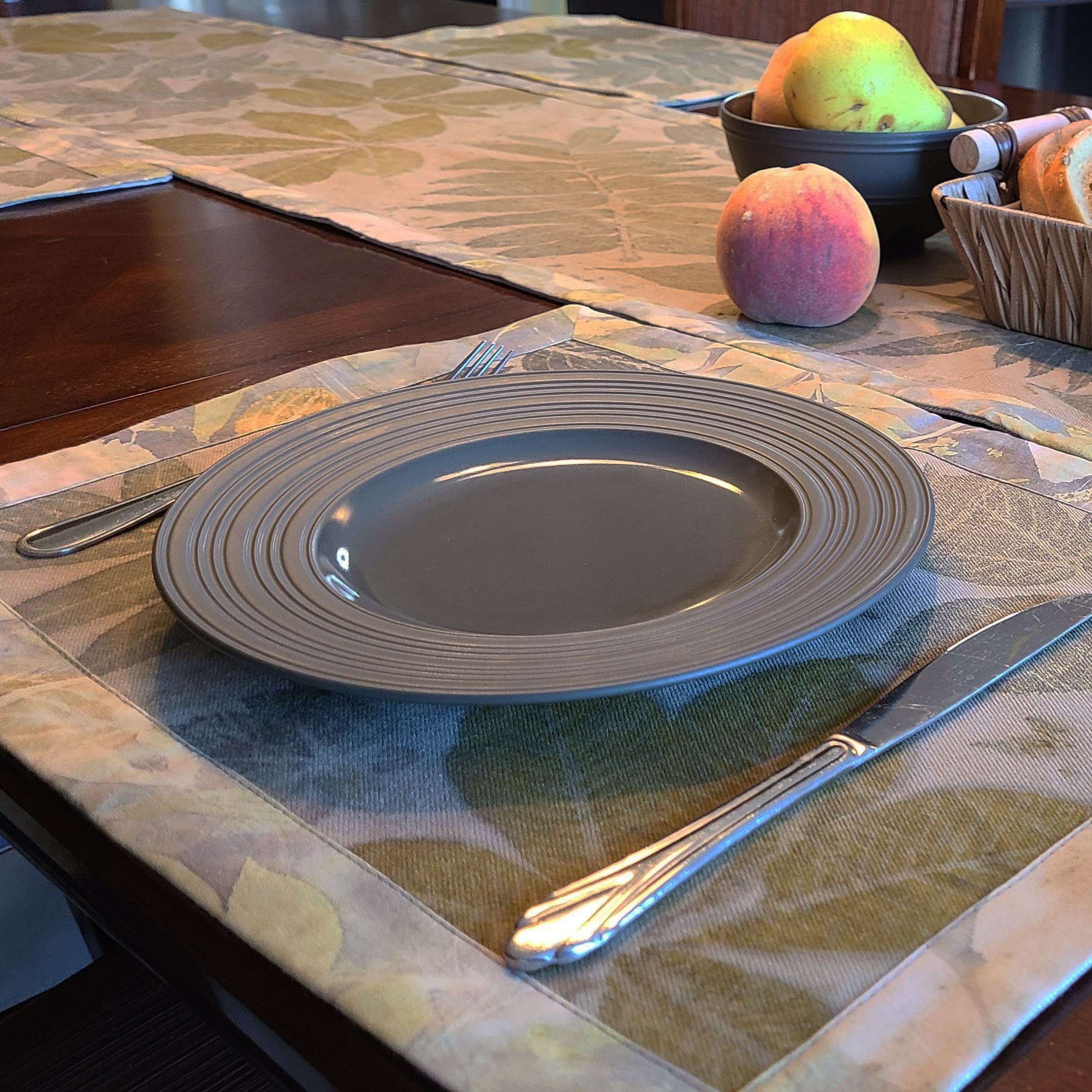 Table Set, Runner With Napkins, Eco Print, Cotton, Unique - Etsy