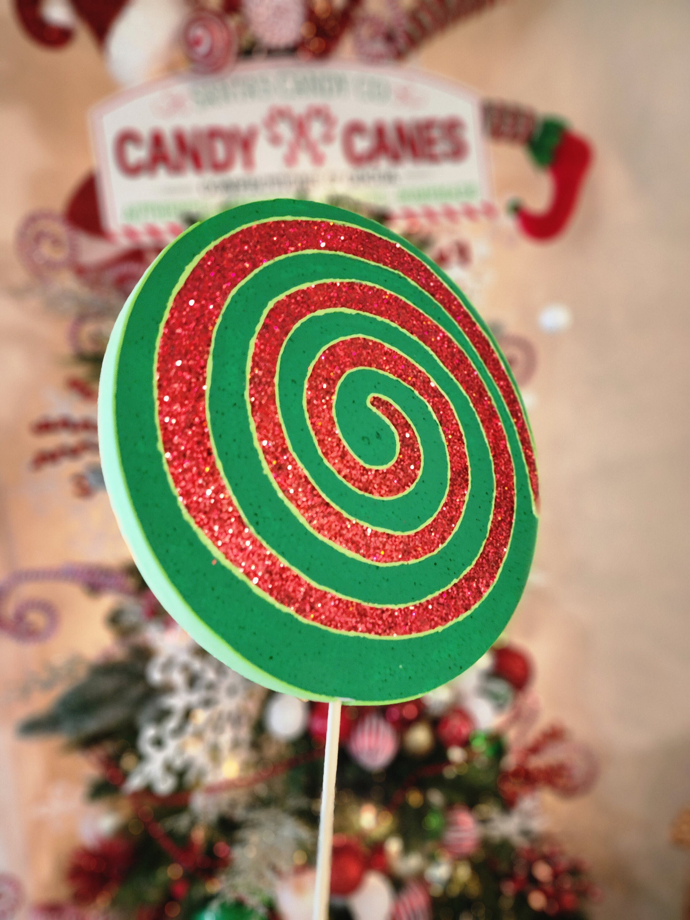 Extra Large Lollipop, Candy Stick, Candy Cane Lane, Christmas Decor and ...