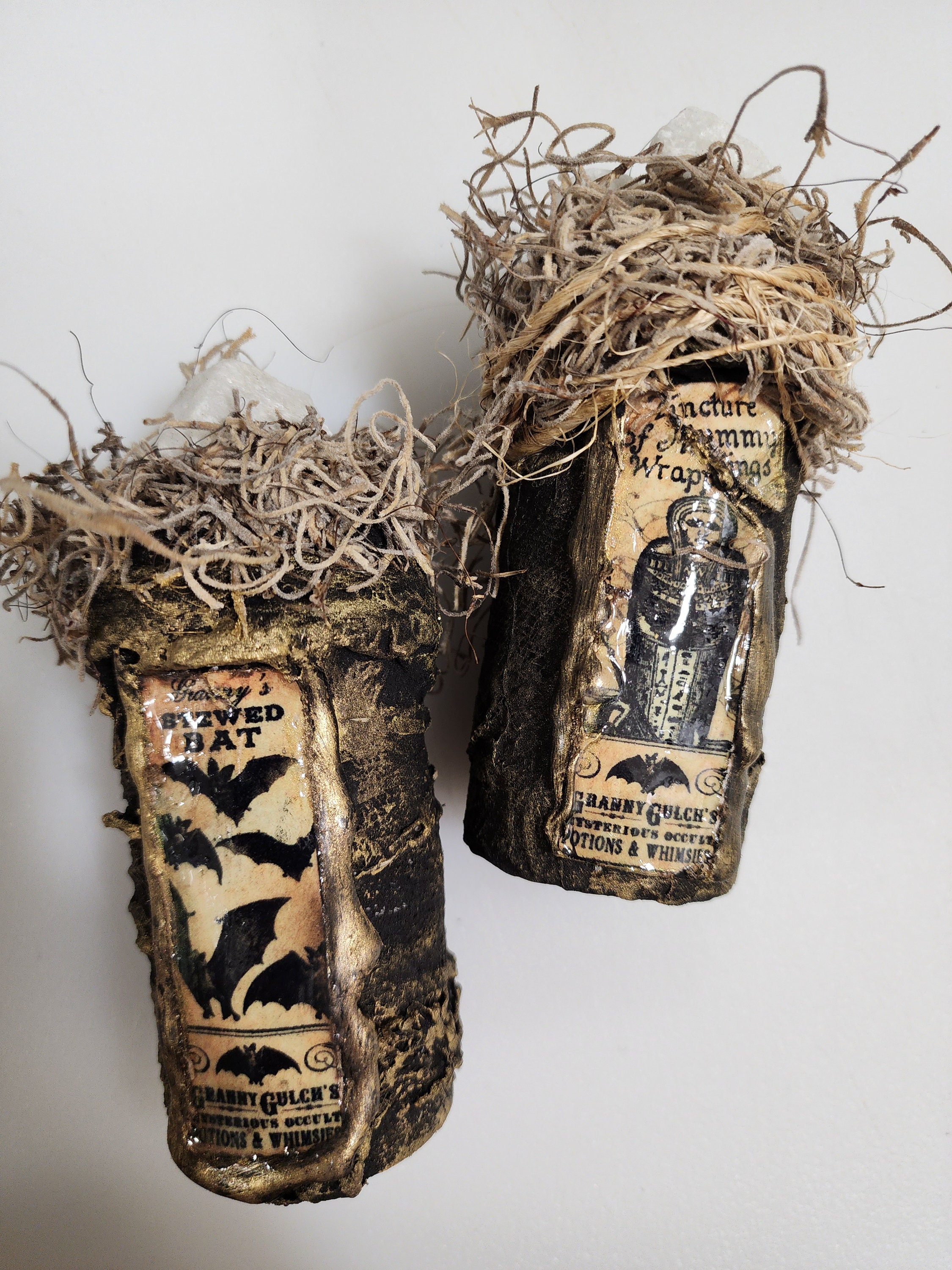 Witch's Apothecary Potion Bottles, Halloween Decor, Halloween Tiered ...