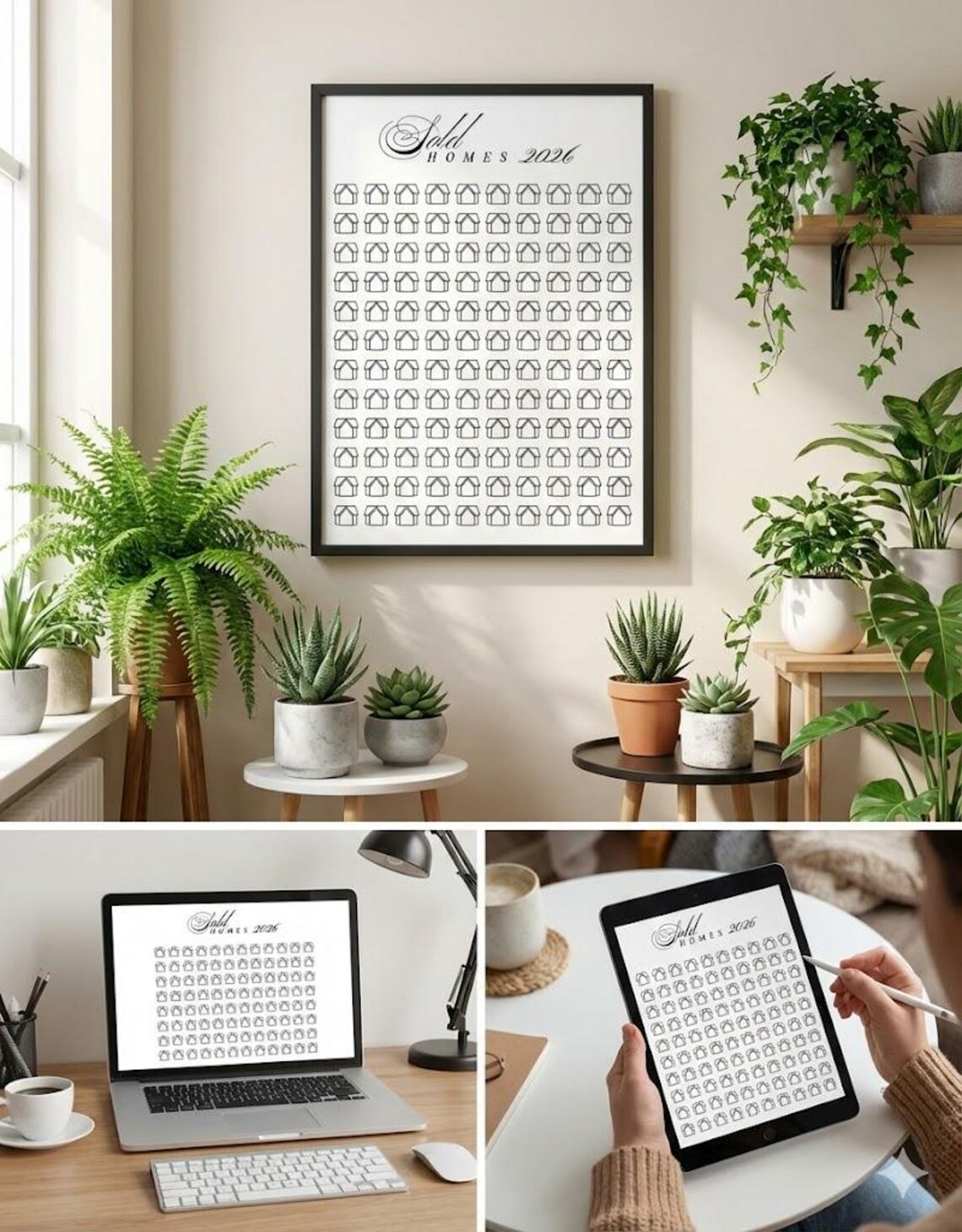 Realtor Sold Homes 2026 Tracker | Real Estate Sales Tracker Printable ...