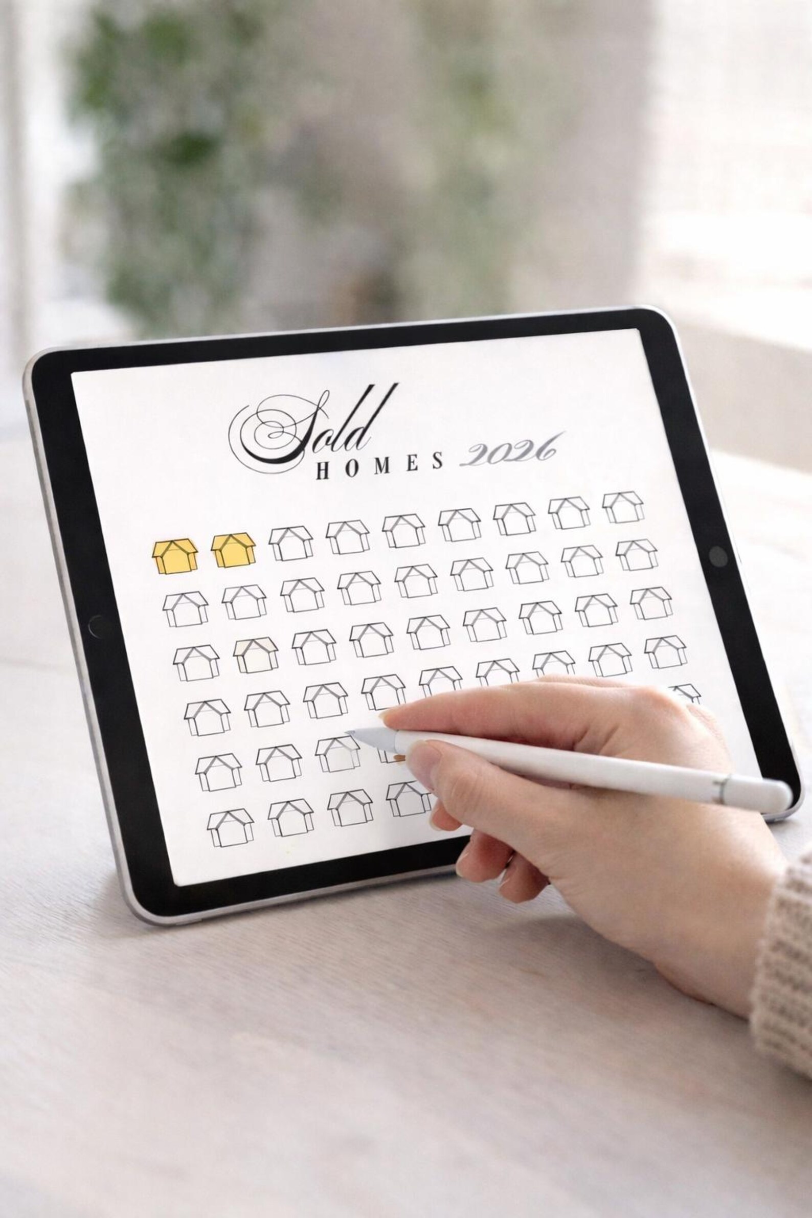 Realtor Sold Homes 2026 Tracker | Real Estate Sales Tracker Printable ...