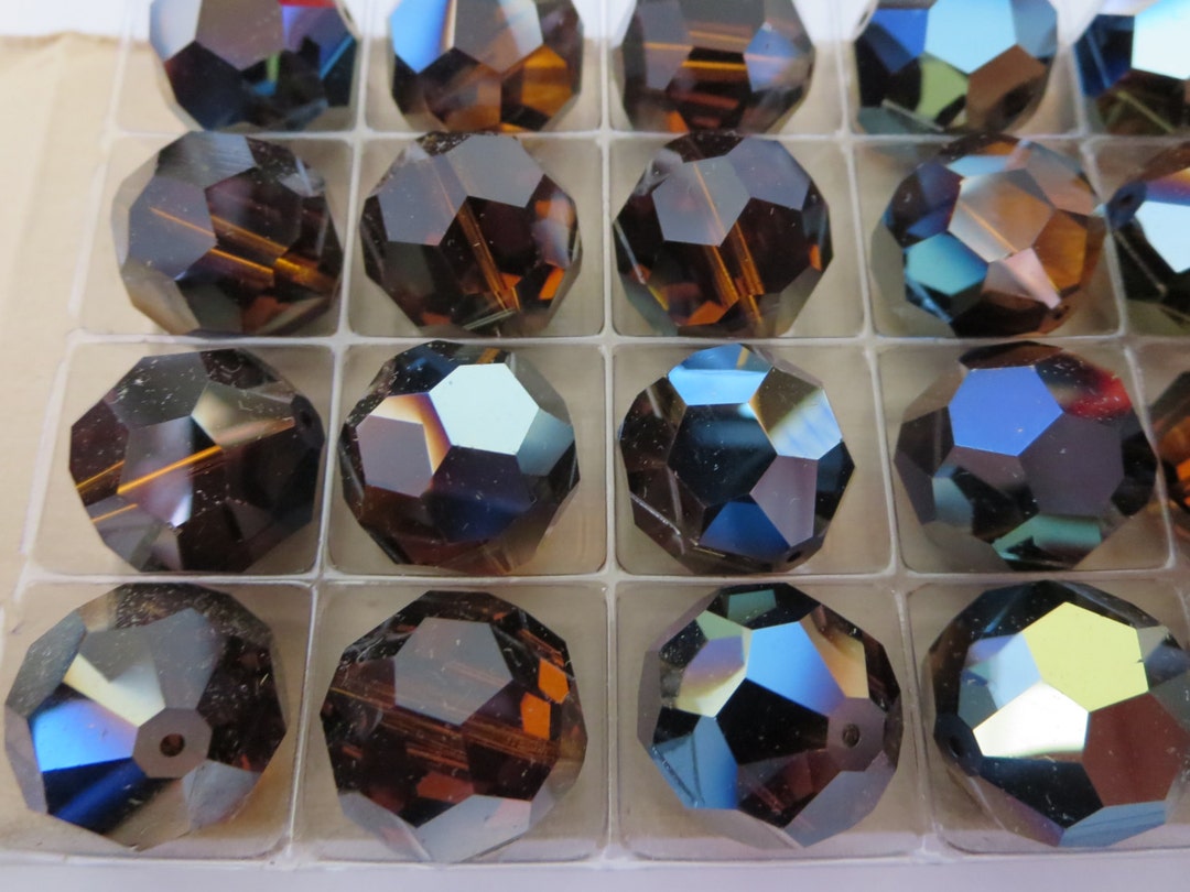 Swarovski Bead Mink 18mm Art 5000 4 Rare Beads - Etsy