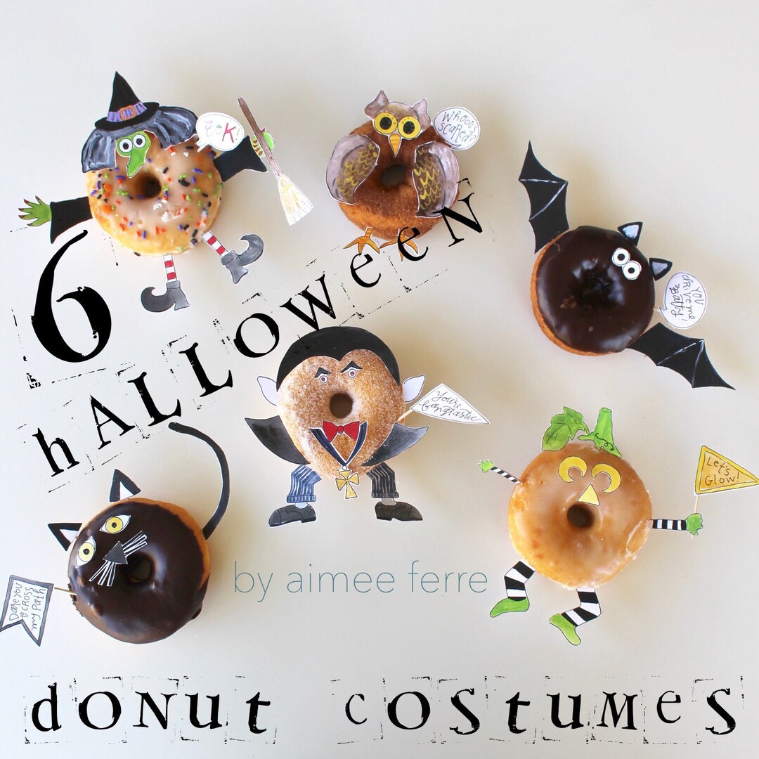 Digital***halloween Donut Dress-ups - Costumes - Easy DIY Kids Craft ...