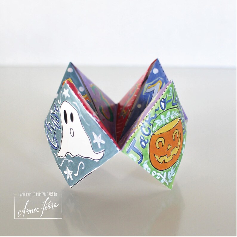 DIGITAL *** Cootie Catcher or Paper Fortune Teller - Kids Paper Craft ...