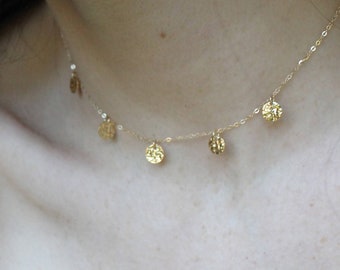 Coin Drop Necklace | Etsy