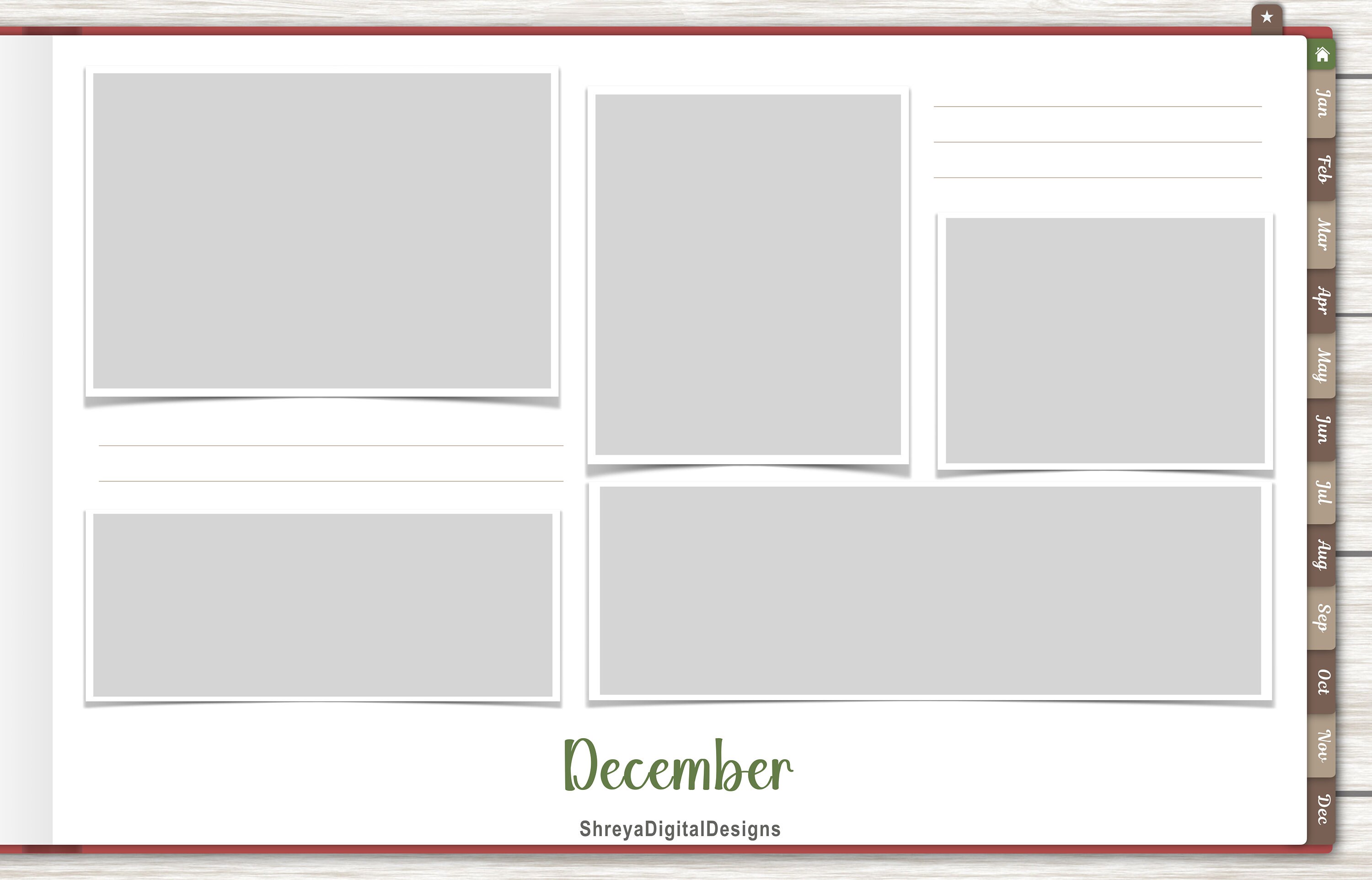 Digital Memory Photo Book, Yearly Photo Album, Goodnotes, Memory ...