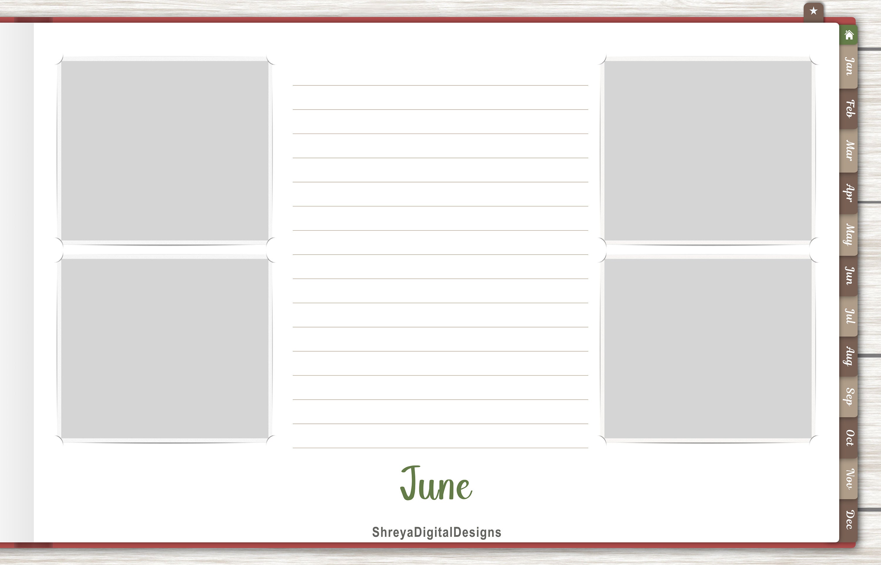 Digital Memory Photo Book, Yearly Photo Album, Goodnotes, Memory ...