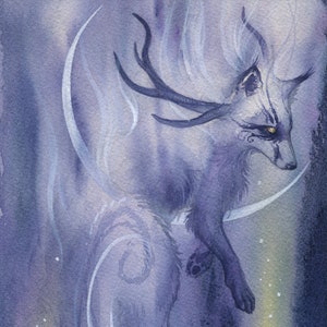 Celestial Watercolor Art Print, Fantasy Art, Fae Art, Nature Art Print ...