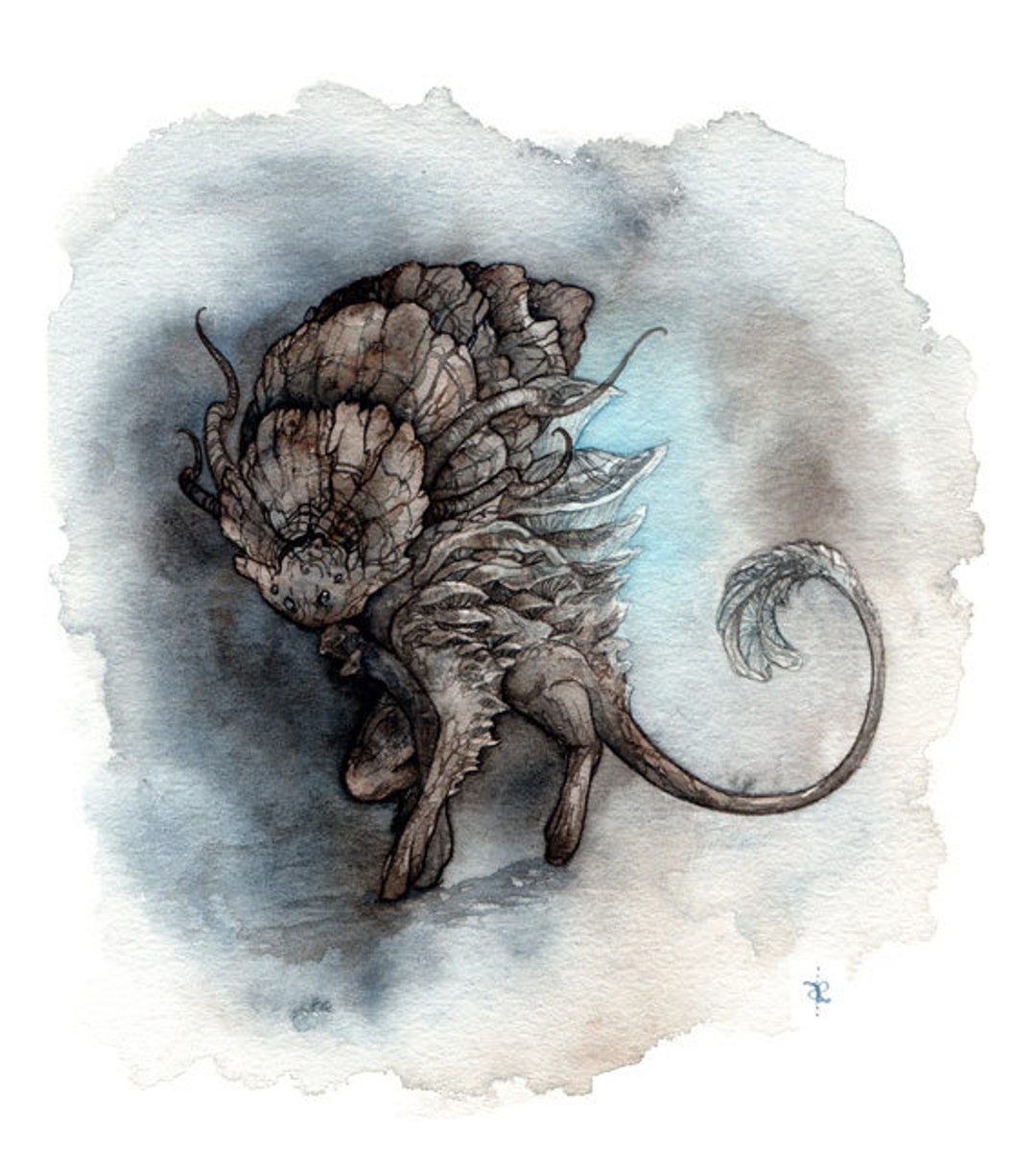 Mushroom Fae- Watercolor Art Print, Fantasy Art, Fantasy Creature, Fae ...