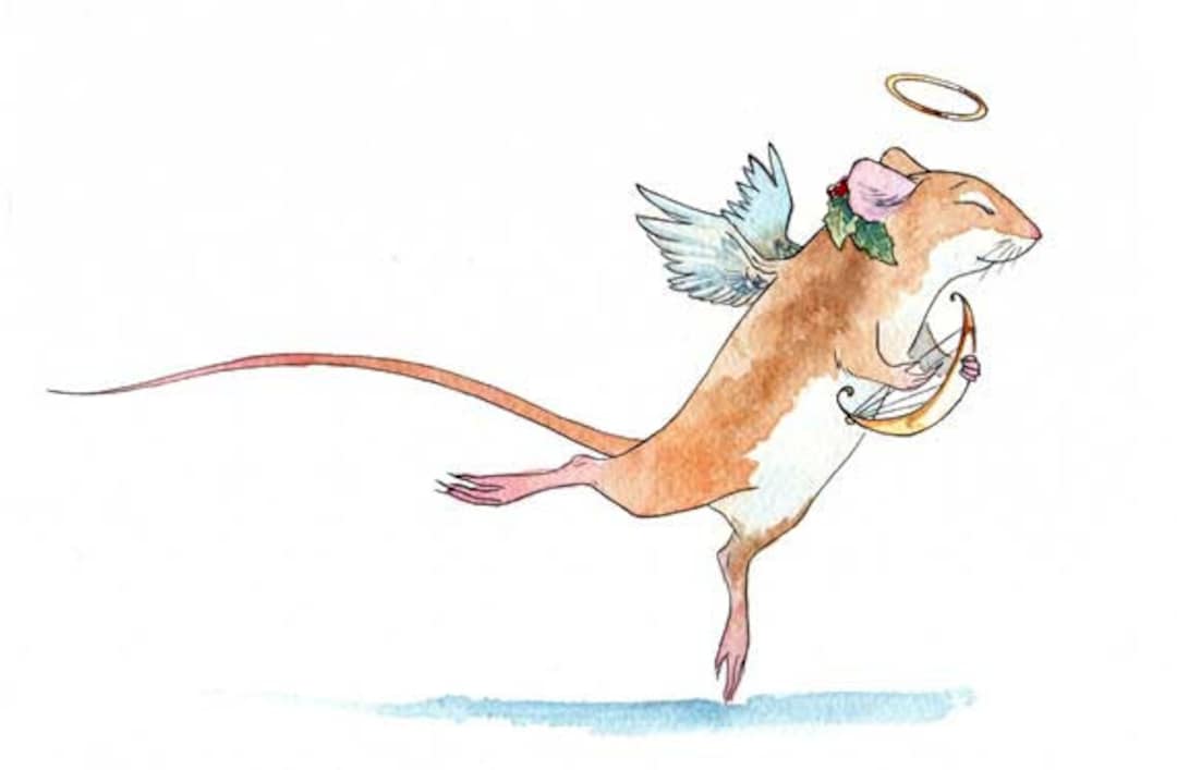 Holiday Mouse 5 Card Pack- Greeting Card Pack, Cute Cards for Friends ...