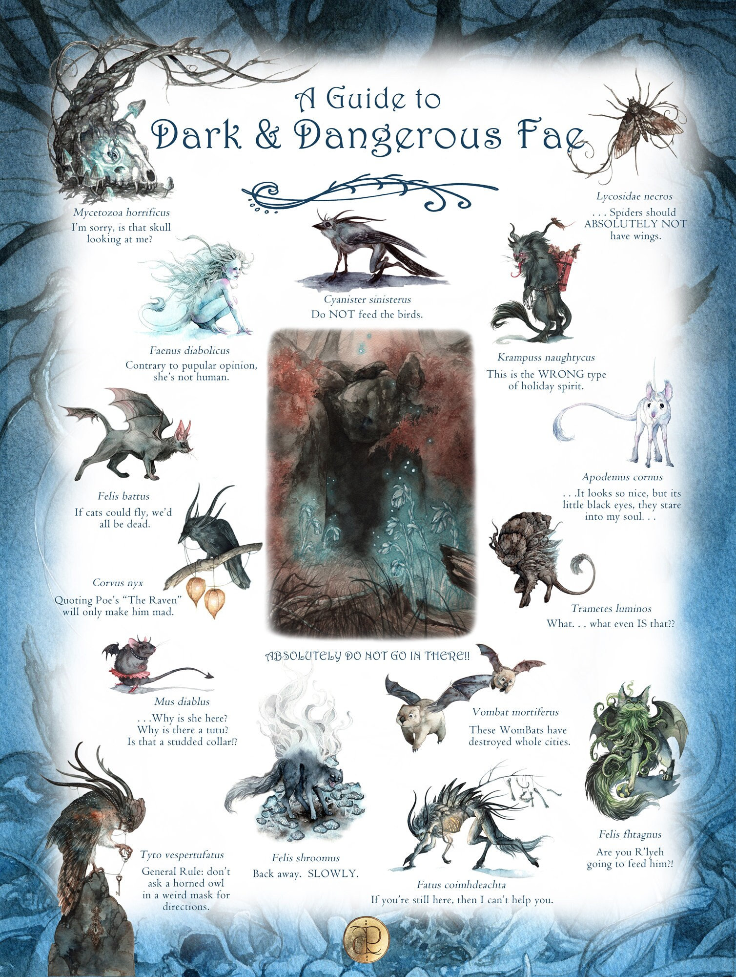 A Guide to Dark and Dangerous Fae Poster - Etsy
