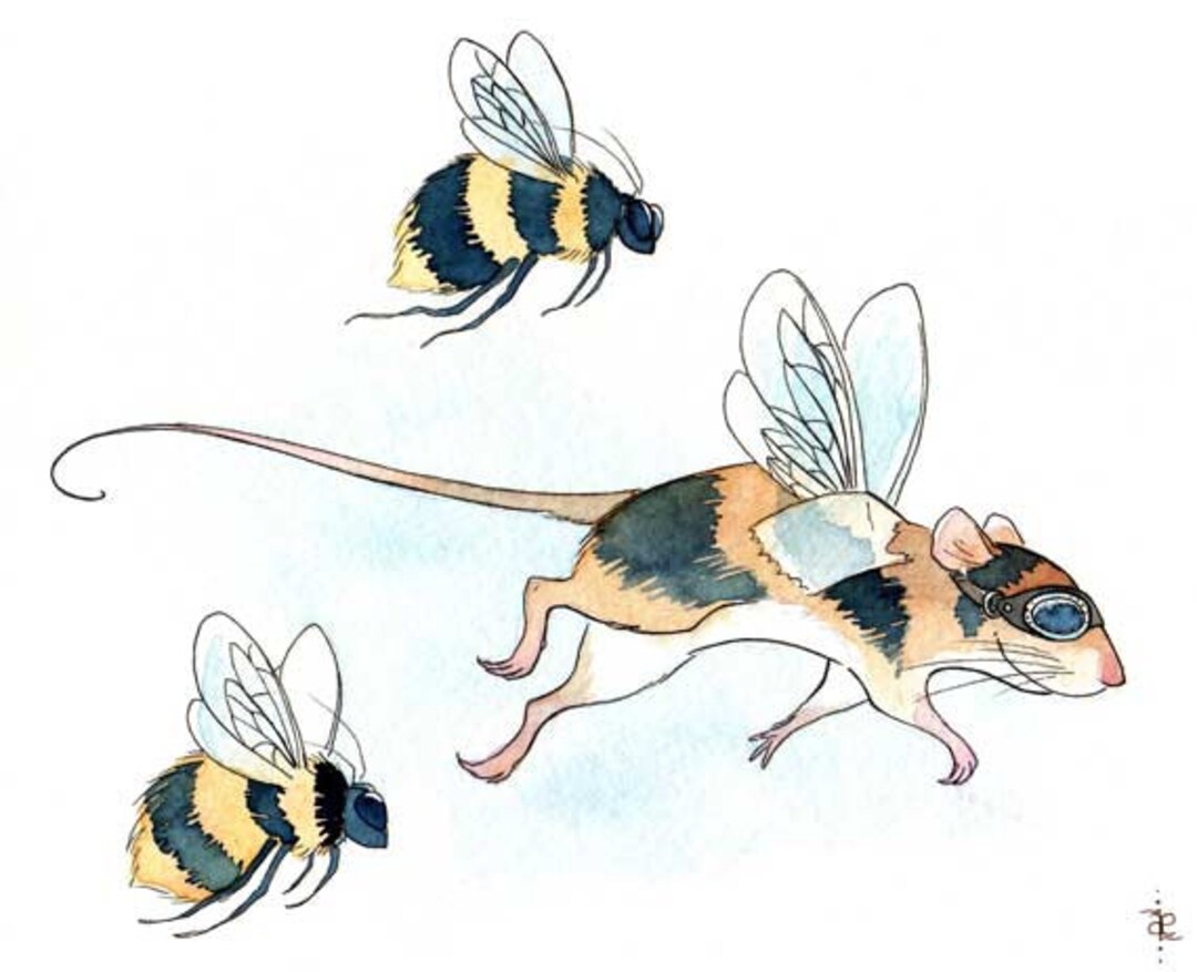 Buzz Greeting Card, Cute Cards for Friends, Funny Cards, Animal Art ...