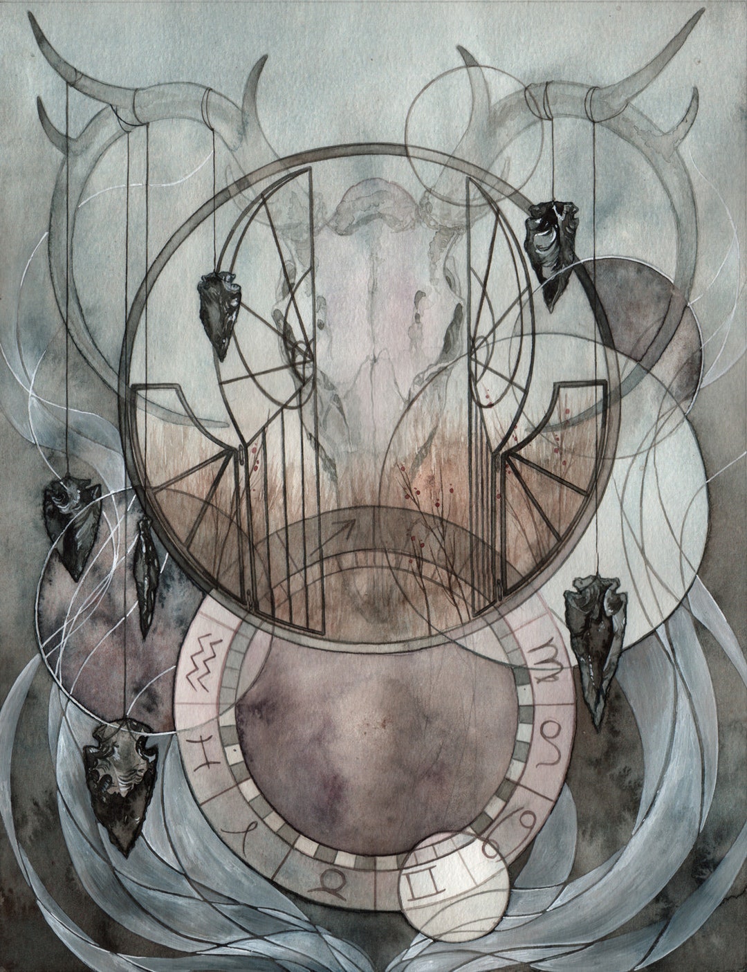 Jupiter Retrograde - Astrology Art Print, Watercolor Art Print, Jupiter ...